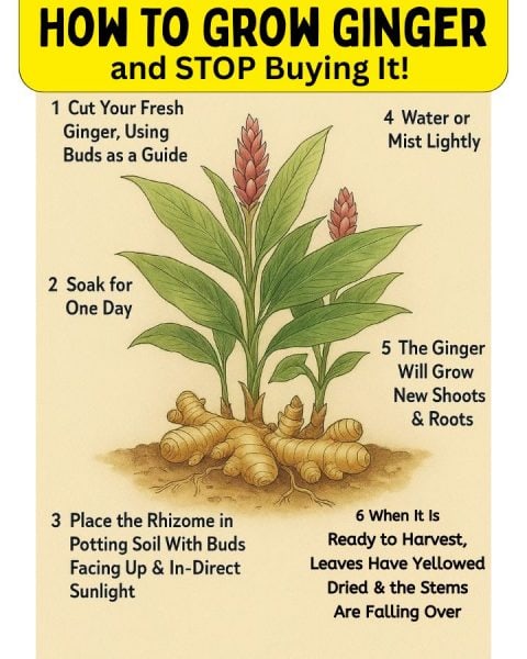 How To Grow ginger and STOP Buying It!