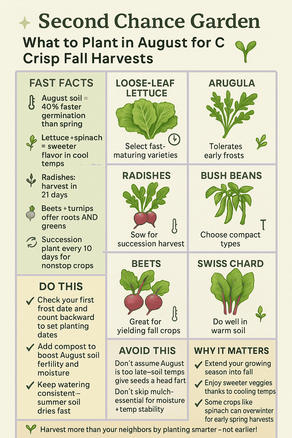 The Secret August Garden: 8 Veggies Most People Don't Know They Can Plant