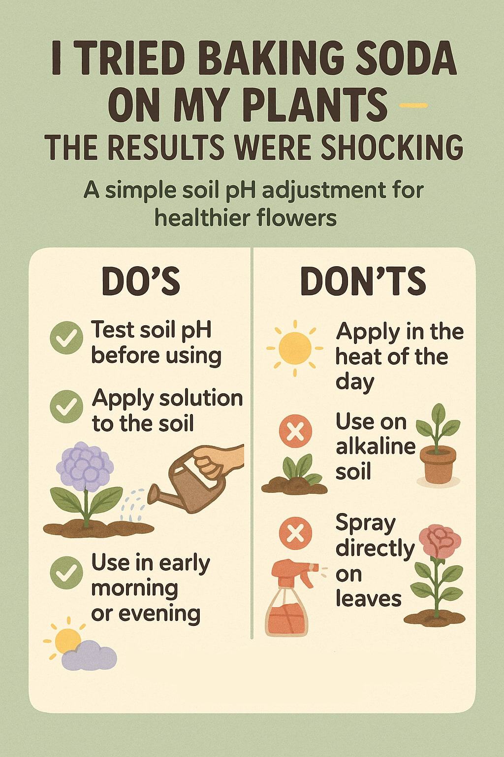 How To Use Baking Soda On Plants